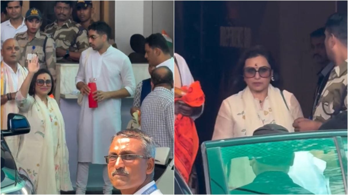 Rani Mukerji, Ayan Mukerji Return From Shirdi After Seeking Blessings Ahead Of War 2 | Bollywood ...
