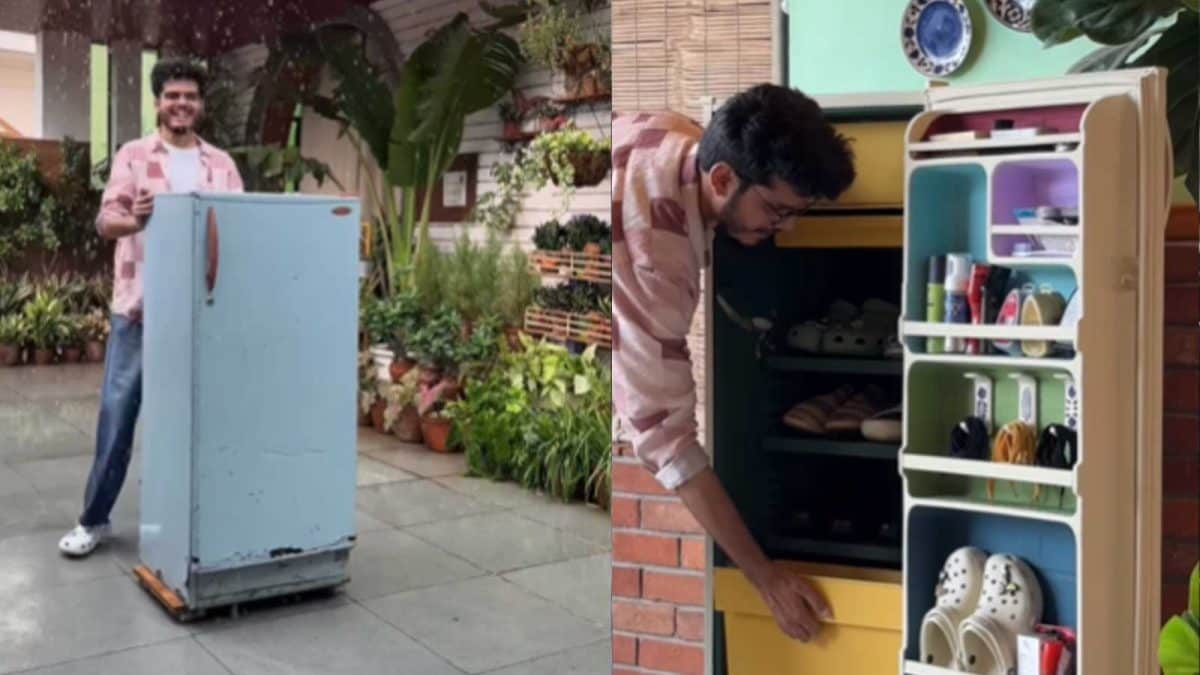 Man Converts Refrigerator Into Classic Shoe Rack. Now, Aparshakti ...