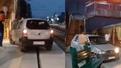 Video Shows Drunk Man Driving Car Onto Platform At Meerut Railway ...