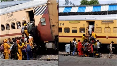 Viral Video Showing Passengers Recklessly Boarding Train Leaves ...