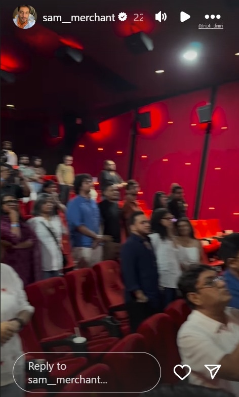 Triptii Dimri’s Rumoured BF Sam Merchant Captures Fan Reactions To Dhadak 2 In Cinema ...