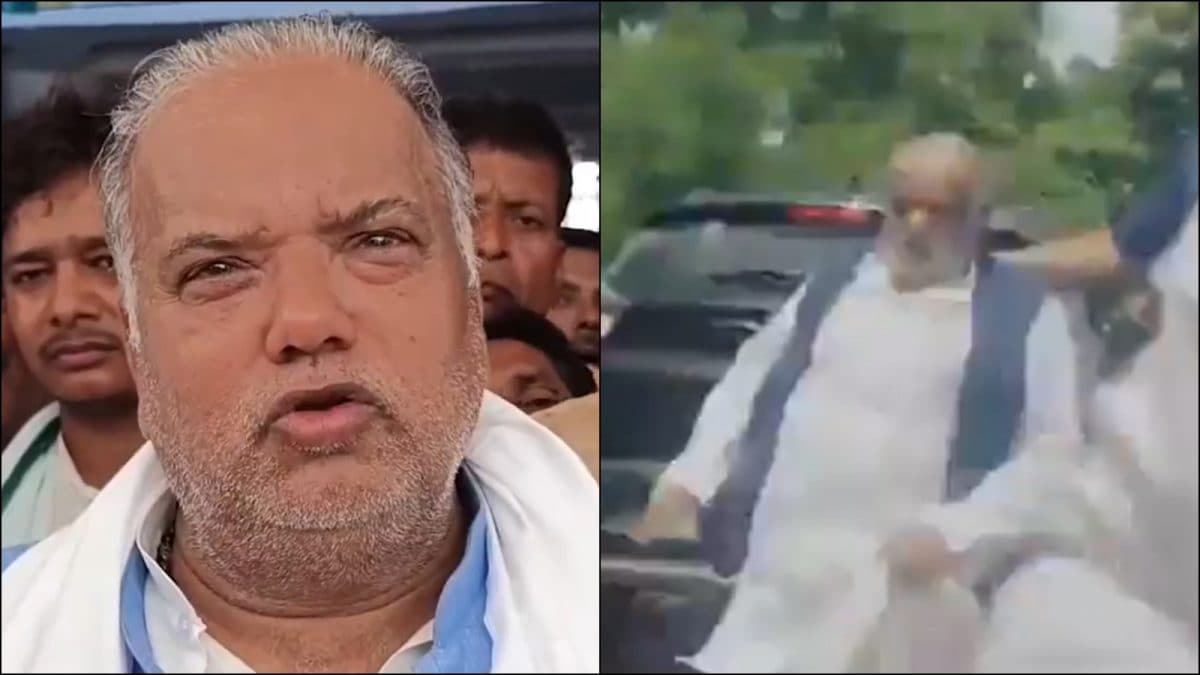 Bihar Minister Shrawan Kumar Chased By Angry Mob Over Road Tragedy ...