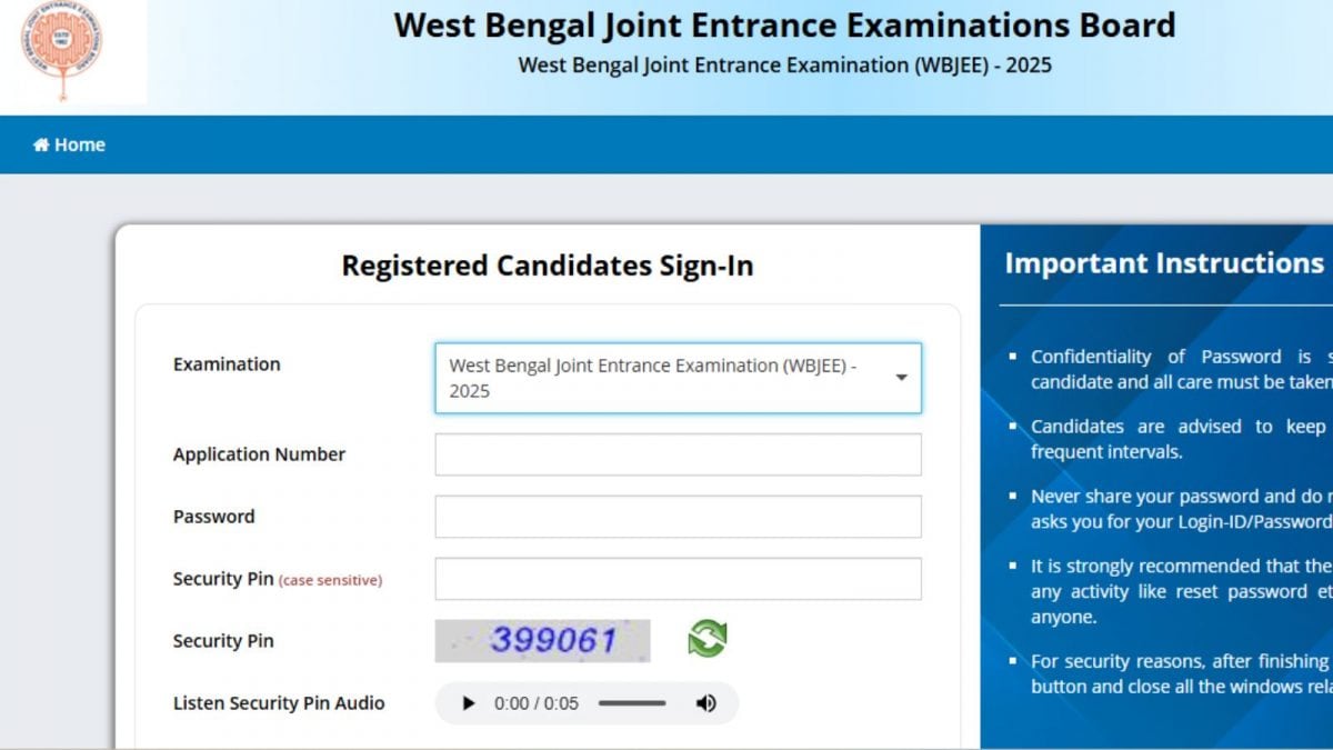 WBJEE Counselling 2025: Registration, Choice Filling Ends Today At ...