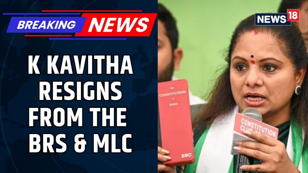 K Kavitha Resigns From The BRS & MLC Day After Her Suspension From The Party | Telangana ...
