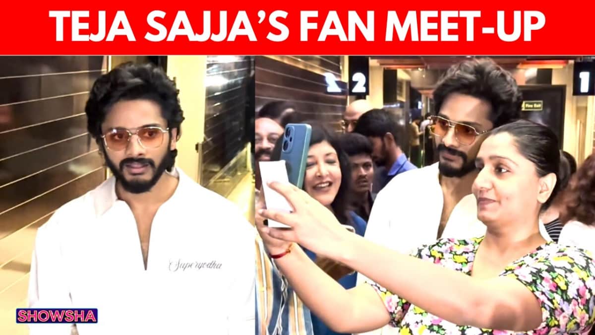 Telugu Star Teja Sajja Visits A Theatre In Mumbai, Clicks Selfies With ...