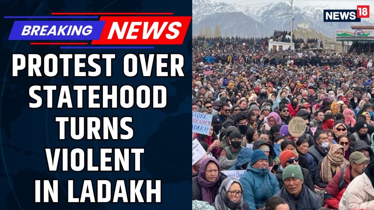 Stone Pelting At Leh Hill Council Building As Ladakh Protest Turns ...