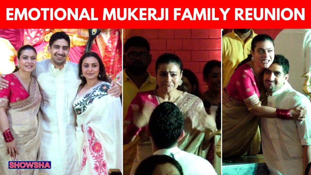 Kajol & Rani Mukerji Share An Emotional Moment With Ayan Mukerji During ...
