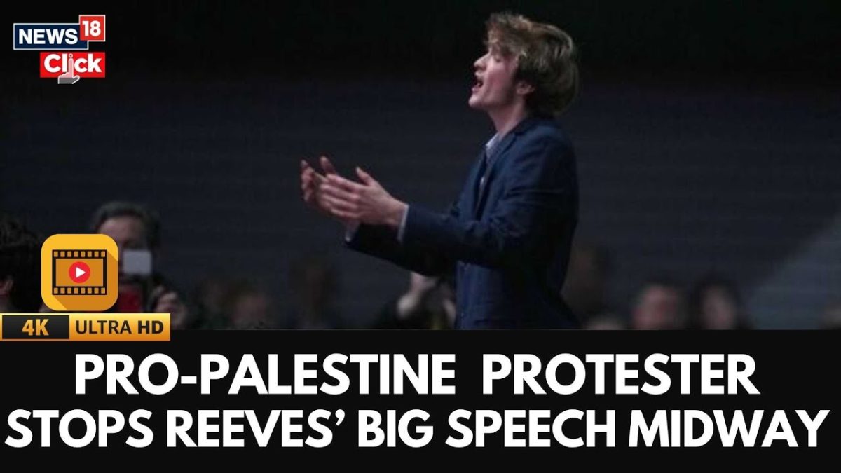 Rachel Reeves Speech Interrupted by Pro-Palestine Protester | Labour ...