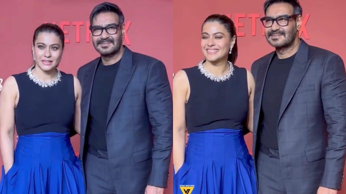 Ajay Devgn Holds Kajol Close At ‘The Ba***ds Of Bollywood’ Premiere ...