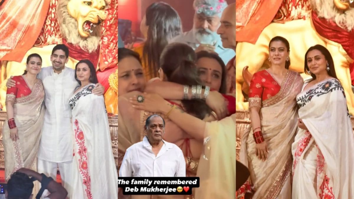 Kajol, Rani Mukerji Get Emotional Remembering Uncle Deb Mukherjee At Durga Puja Pandal ...