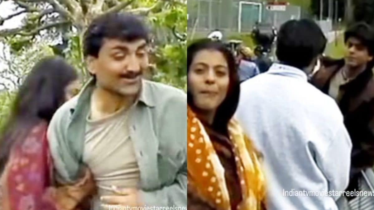 DDLJ BTS Video Goes Viral: Kajol Pulls Aditya Chopra, Shah Rukh Khan ...