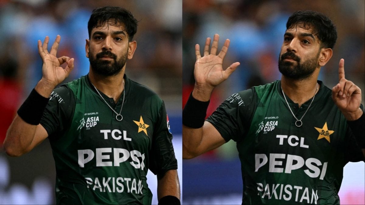 Haris Rauf Taunts Indian Fans With Controversial 6-0 Gesture During ...