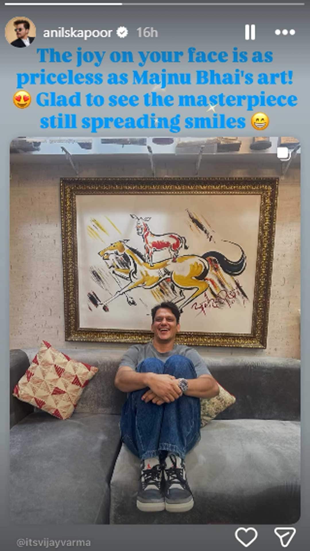 Anil Kapoor Says Vijay Varma’s Smile In Viral Photo Is As ‘Priceless’ As ‘Majnu Bhai’s’ Welcome ...