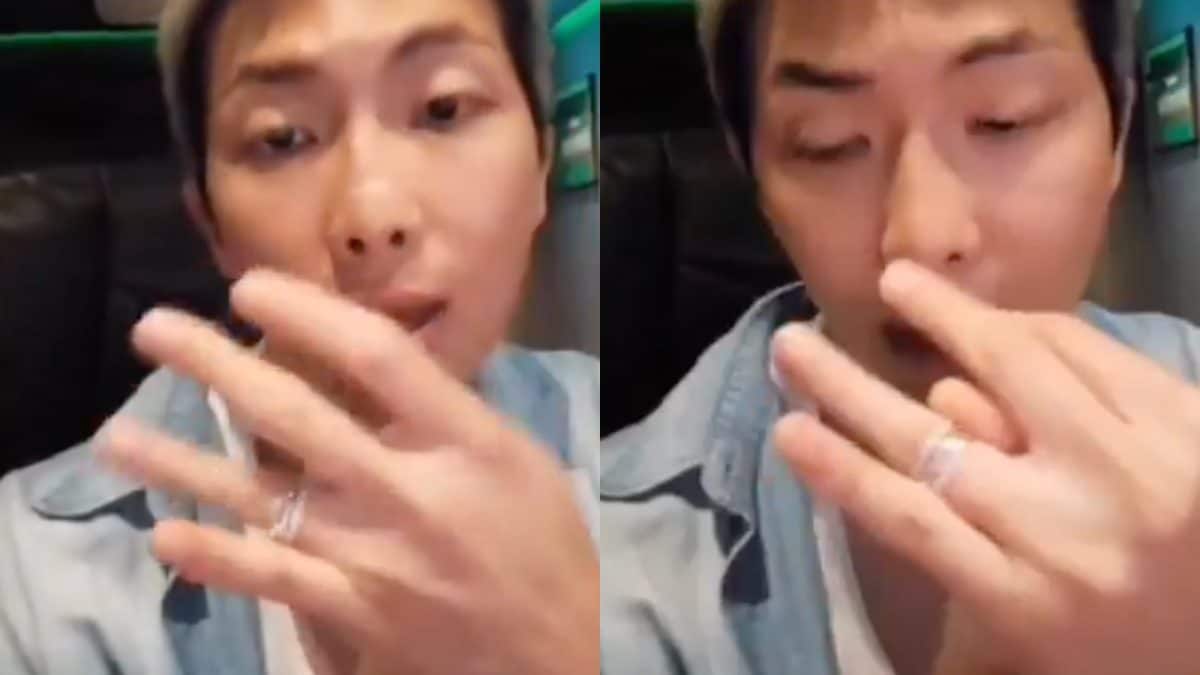 BTS' RM Reacts To Marriage Jokes After Wearing Jin’s $8K Diamond Ring ...