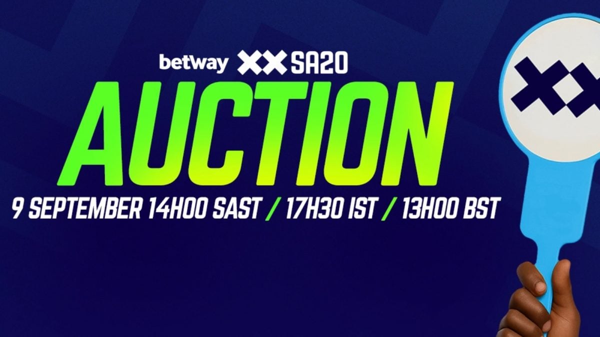 SA20 Auction Live Streaming: When And Where To Watch, All You Need to ...