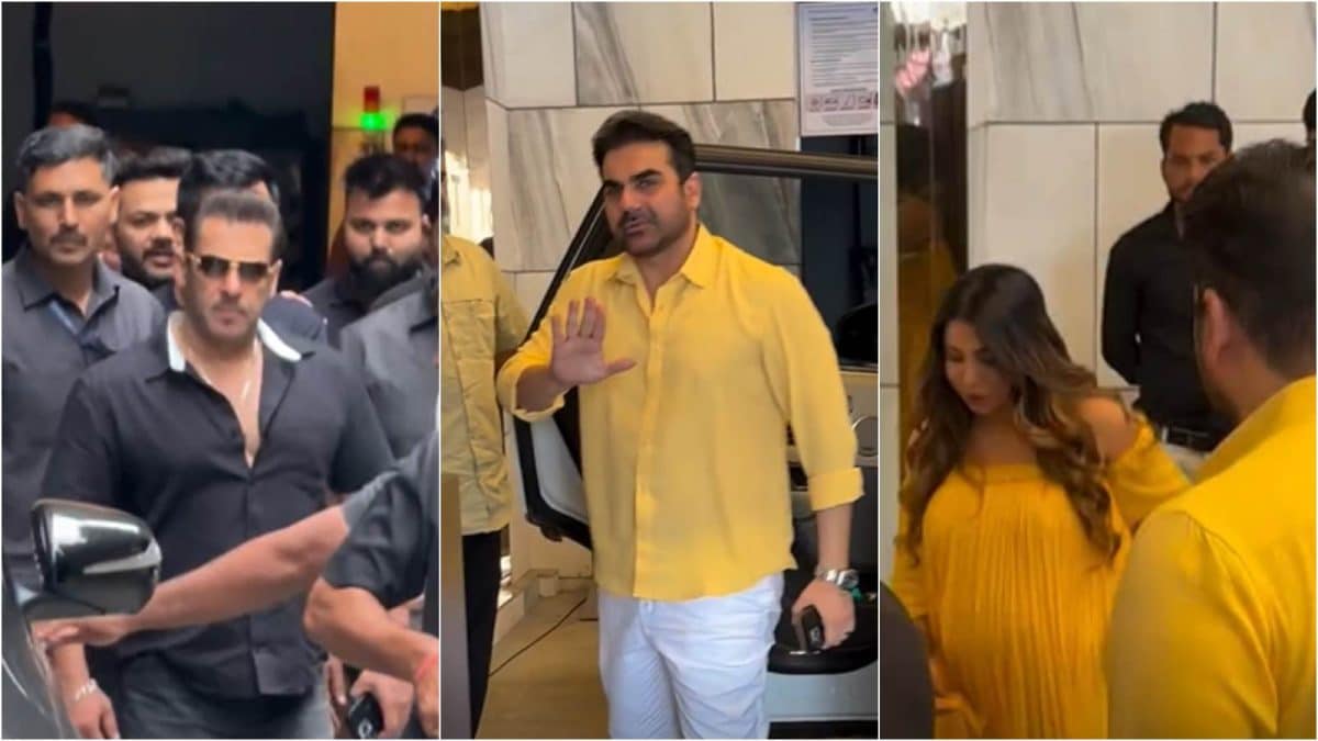 Salman Khan Arrives For Arbaaz Khan’s Wife Sshura’s Baby Shower, Arhaan Khan Joins | Watch ...