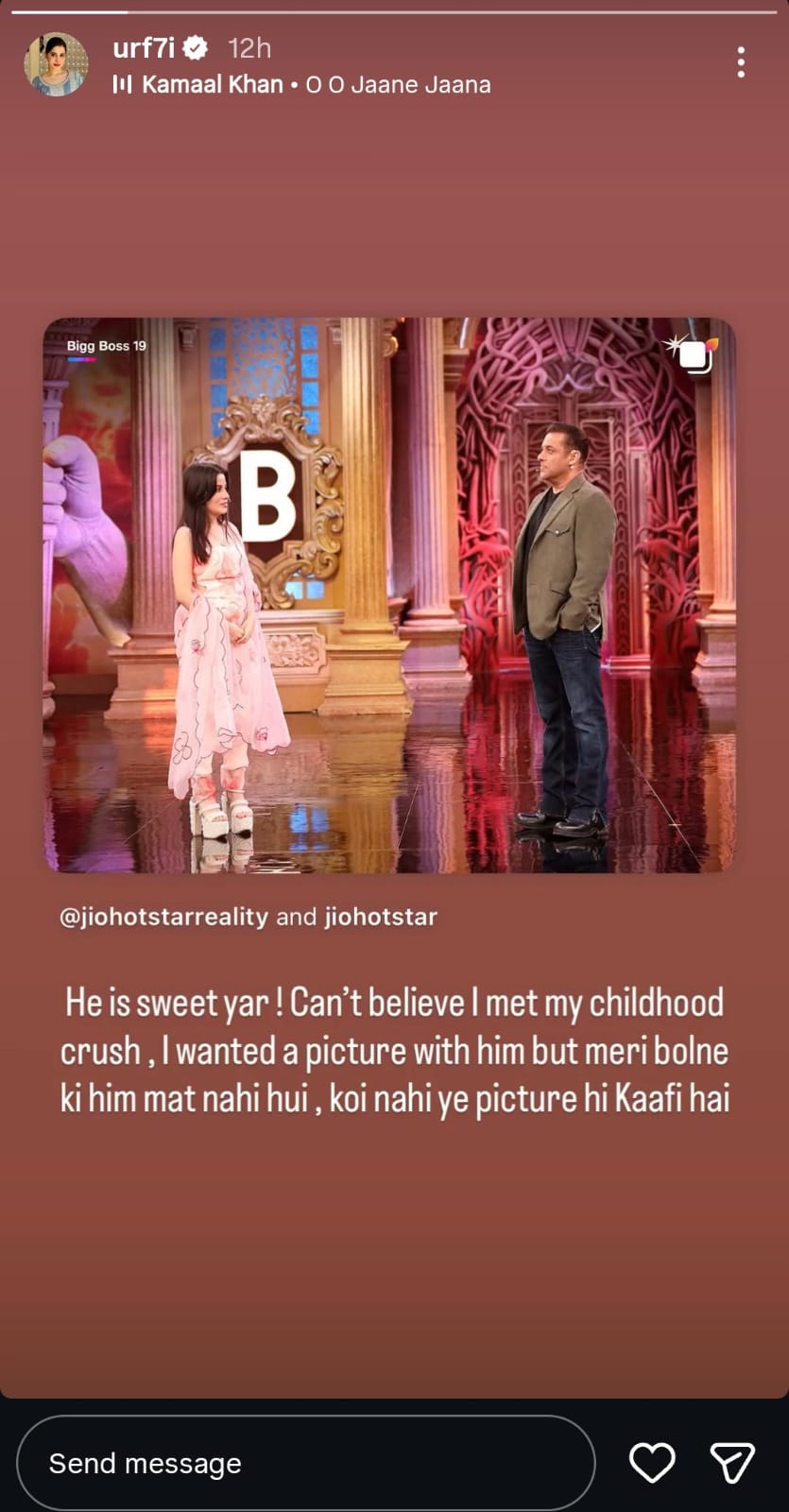 ‘Wanted Pic With Him But…’: Uorfi Javed Gushes After Meeting ‘Childhood ...