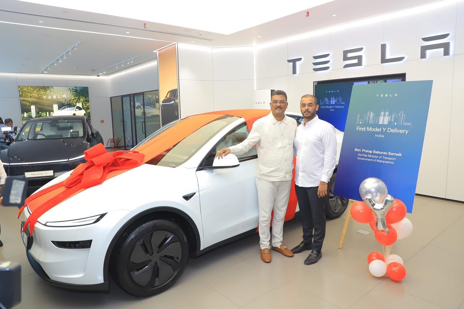 First Tesla Model Y Delivered In Mumbai; Here’s Who Owns It | Video ...
