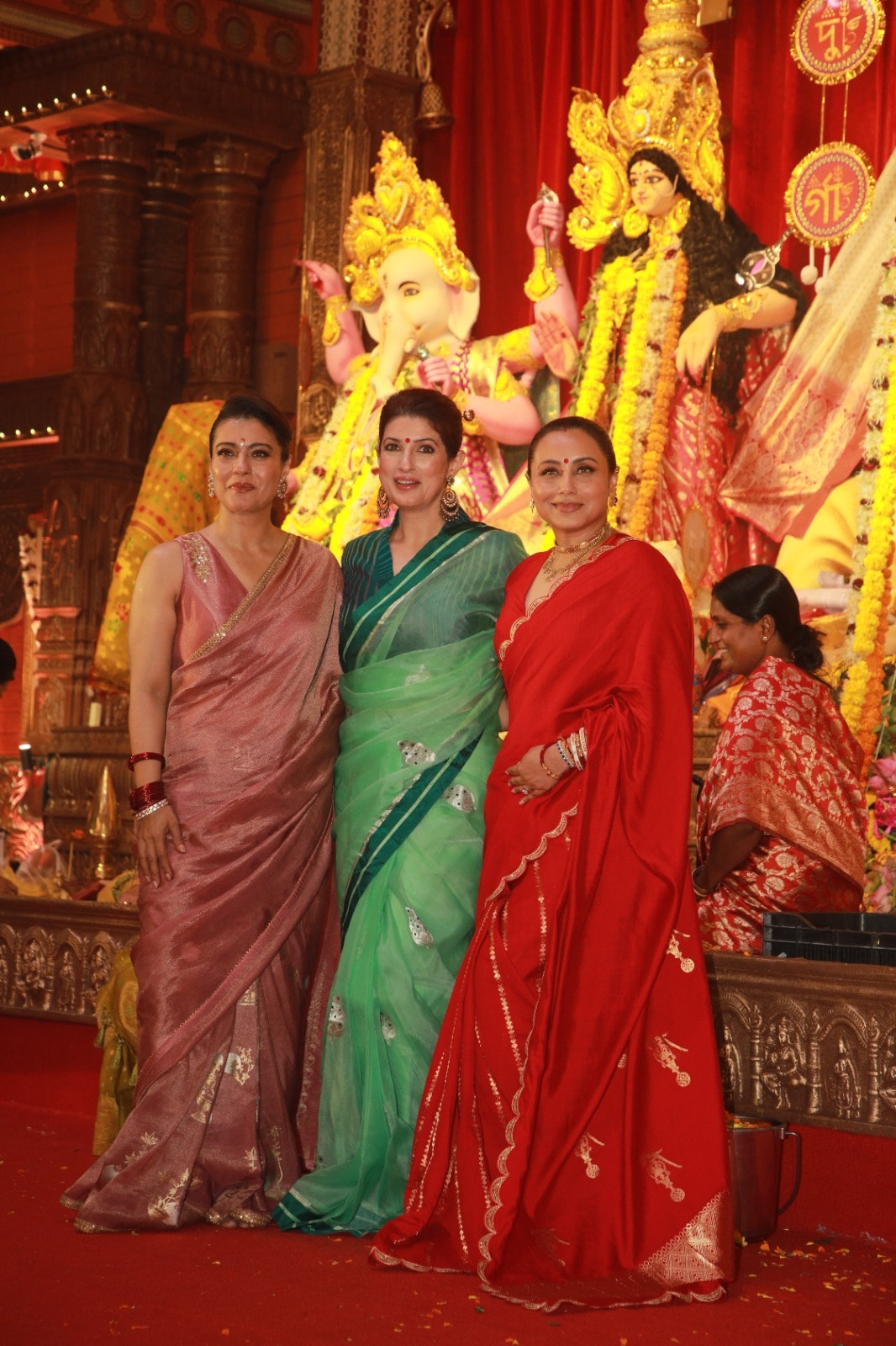 Maha Ashtami 2025: Kajol, Bipasha Basu, Rani Mukerji, Twinkle Khanna Stun In Beautiful Sarees