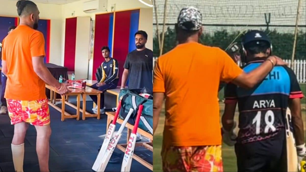 Priyansh Arya Meets the OG! Yuvraj Singh Seen Coaching PBKS' Southpaw ...
