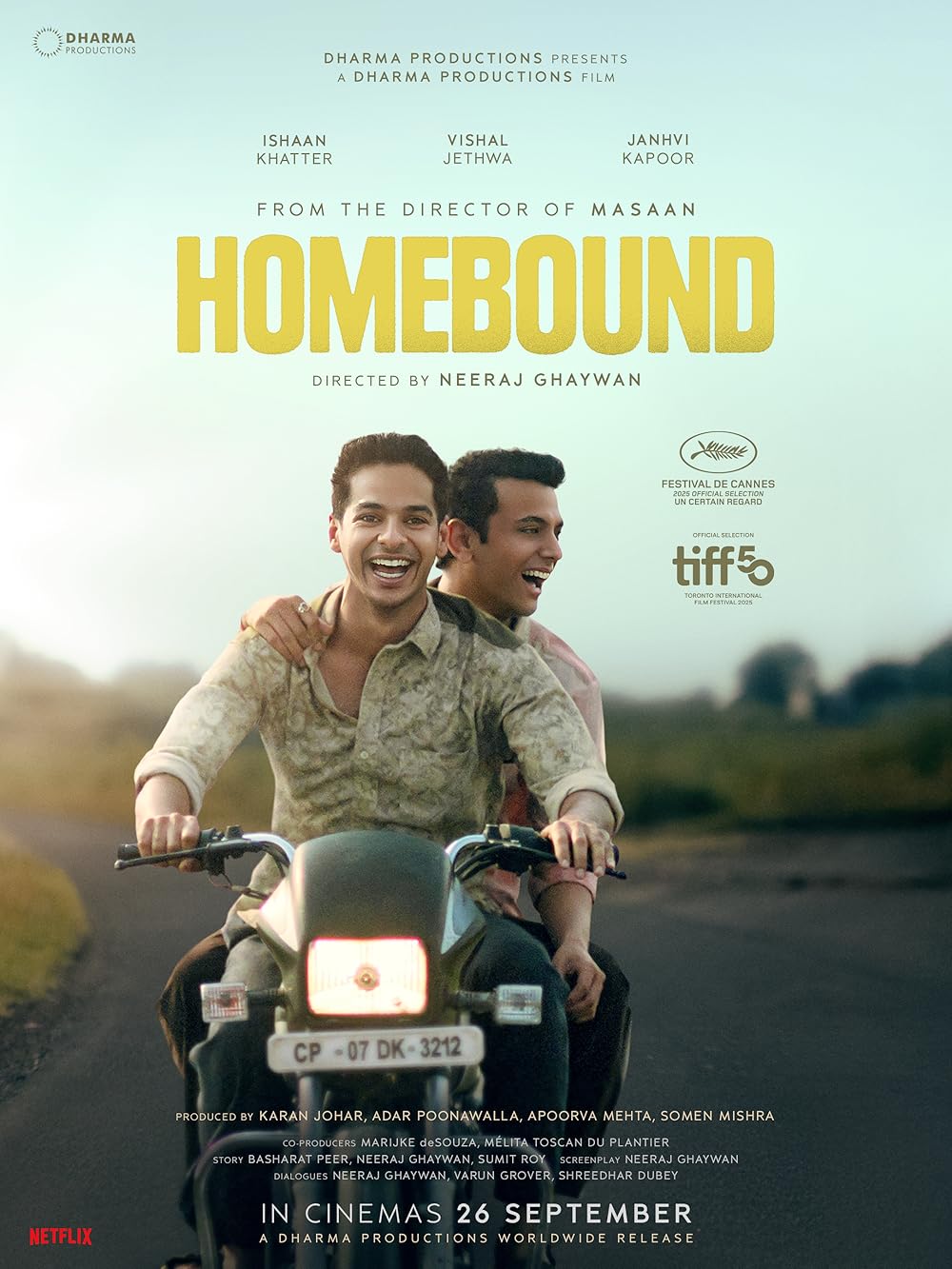 Homebound Release Date: Neeraj Ghaywan’s Oscar Entry in Theaters Sept 26