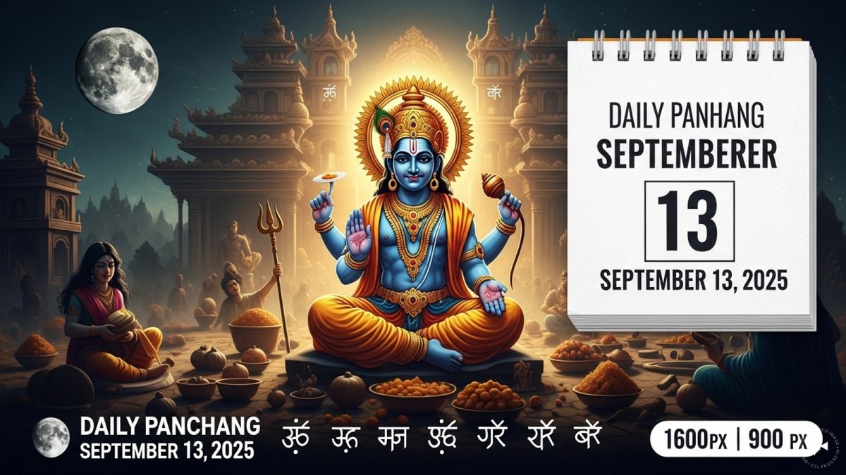 Aaj Ka Panchang, September 13, 2025: Tithi, Vrat, Shubh Muhurat & Rahu Kaal Today | Astrology ...