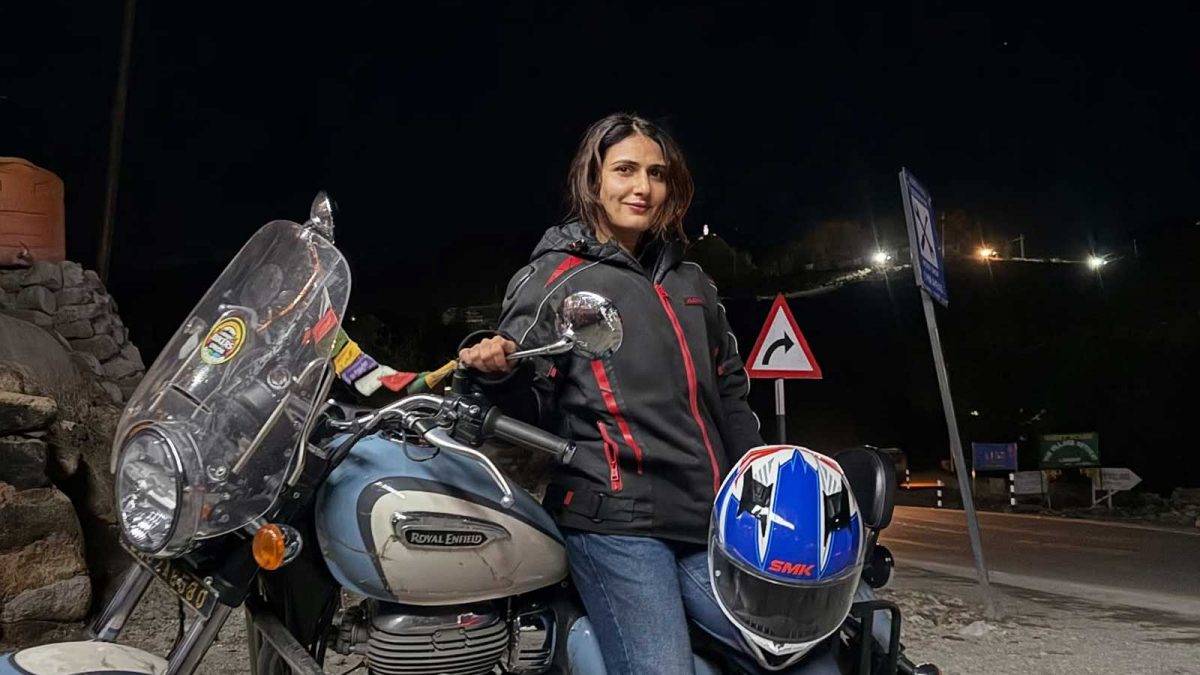Fatima Sana Shaikh Rides A Bullet In Ladakh, Says It Was ‘Nerve-Racking ...
