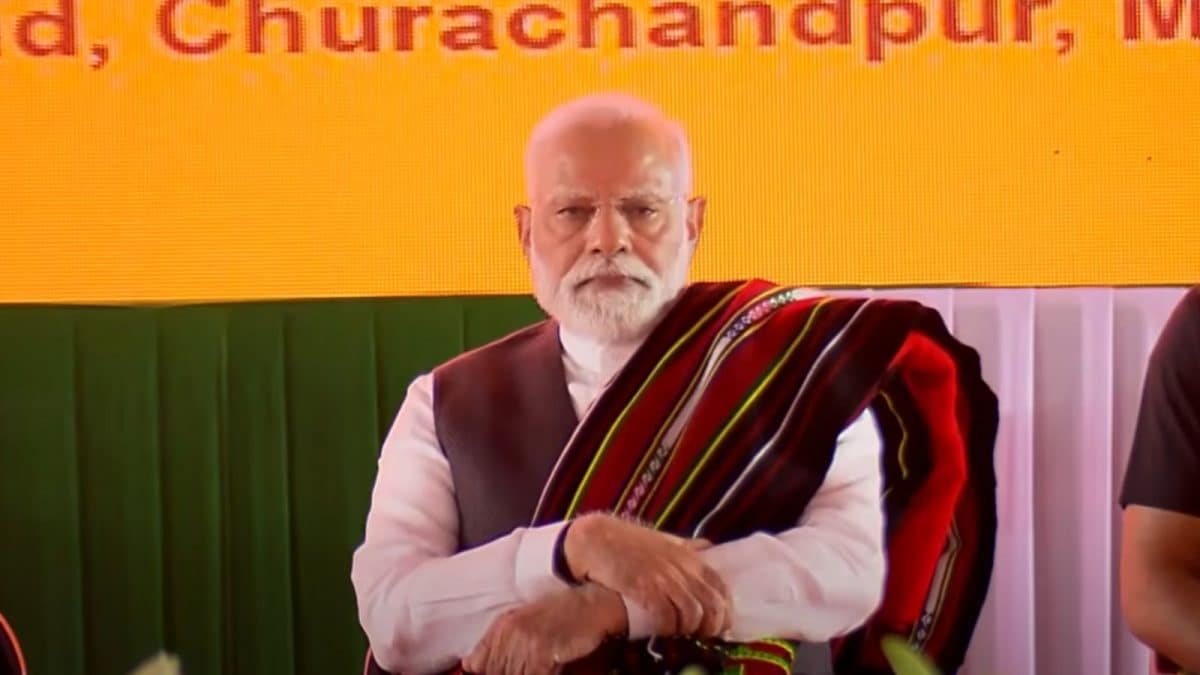 PM Modi Travels By Road To Manipur Rally After Rains Ground Helicopter ...