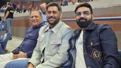 Amid Hookah Controversy, MS Dhoni Makes Surprise Appearance At US Open ...