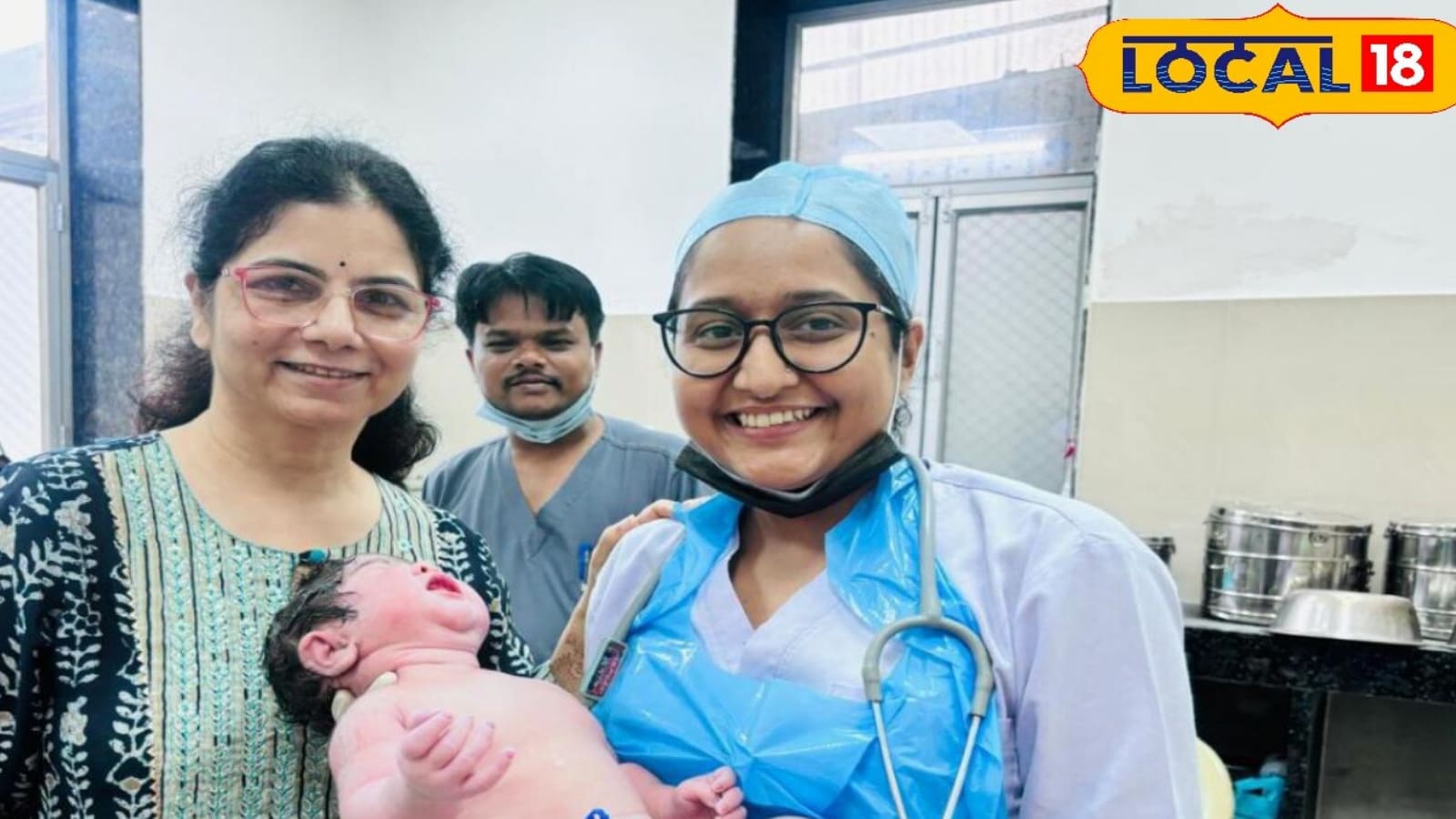MP Doctors Celebrate Rare Delivery Of 5.2kg Newborn With A Selfie