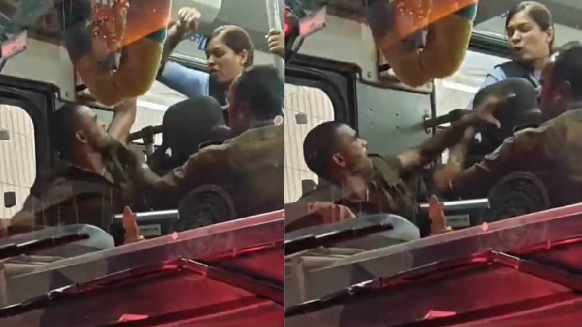 Caught On Camera: Bengaluru Woman & Bus Driver Argue, Slap Each Other ...