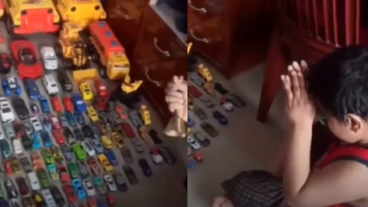 ‘Arey Car Paglu’: Child’s Vishwakarma Puja For His Toys Is Cuteness ...
