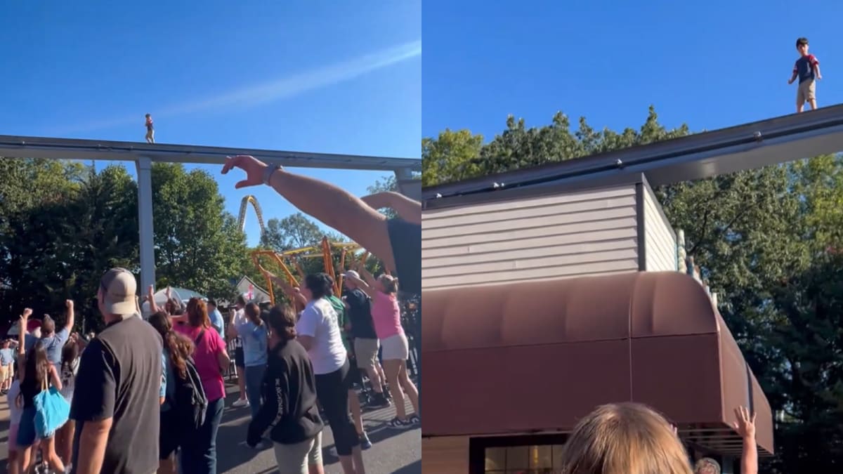 Viral Footage Shows Boy On 20-Foot-High Monorail Track, Crowd Watches ...