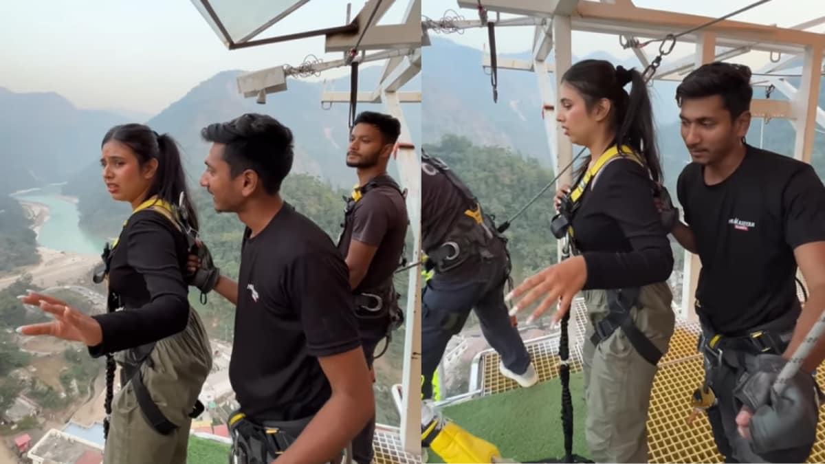 ‘Yaha Ek Min Help Nahi Karega’: Bungee Jumping Instructor’s Pep Talk To ...