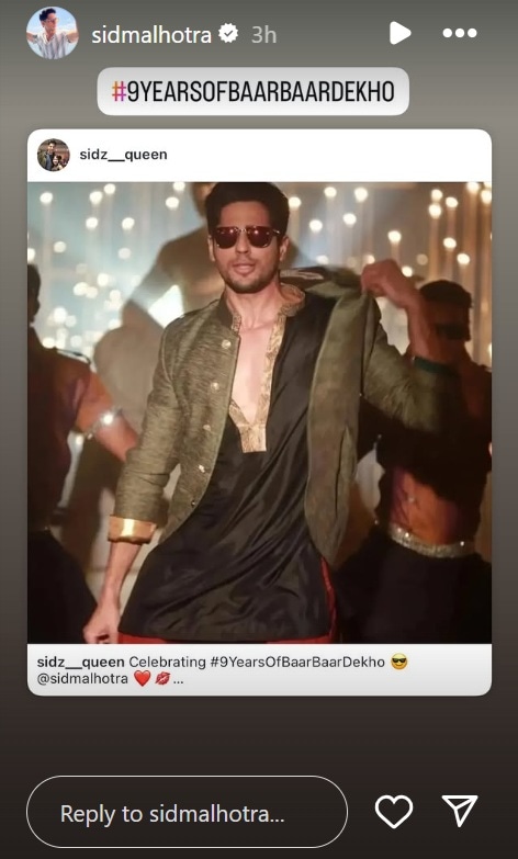Sidharth Malhotra’s ‘Kala Chashma’ Look Goes Viral As Baar Baar Dekho Marks 9 Years | Bollywood ...