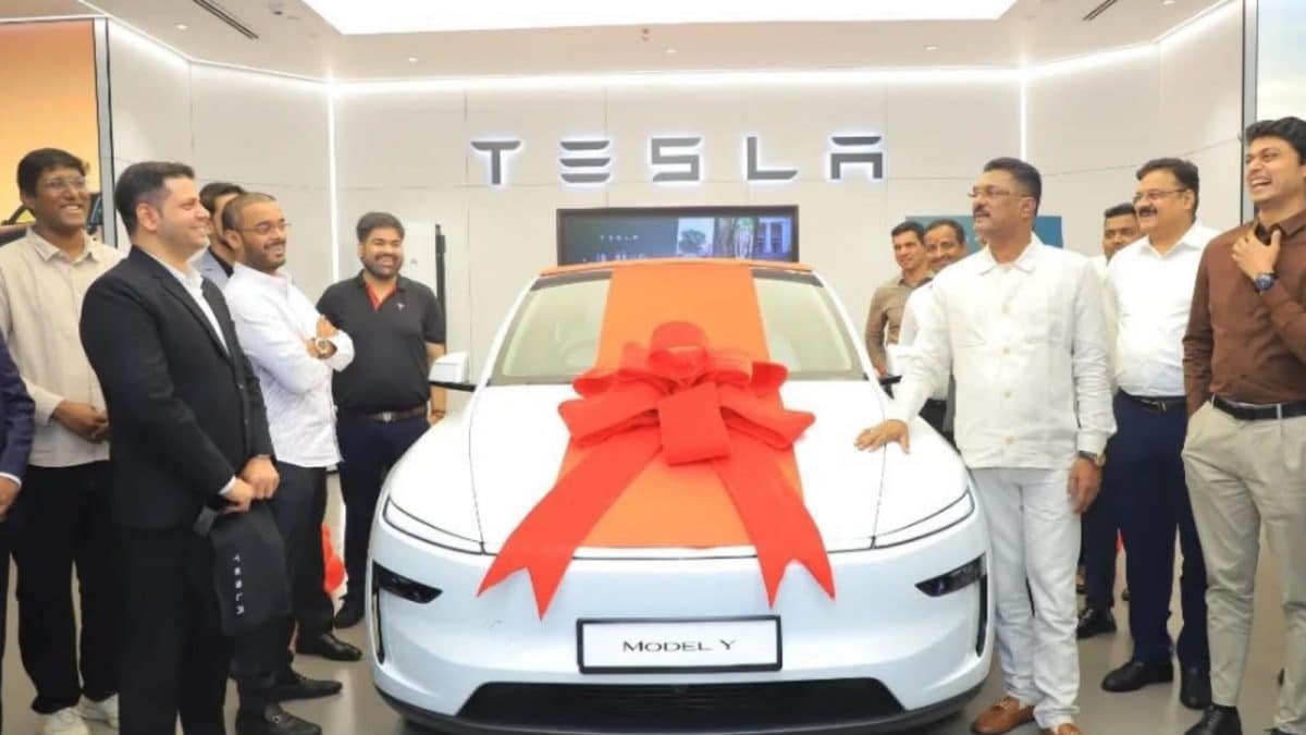 First Tesla Model Y Delivered In Mumbai; Here’s Who Owns It | Video ...