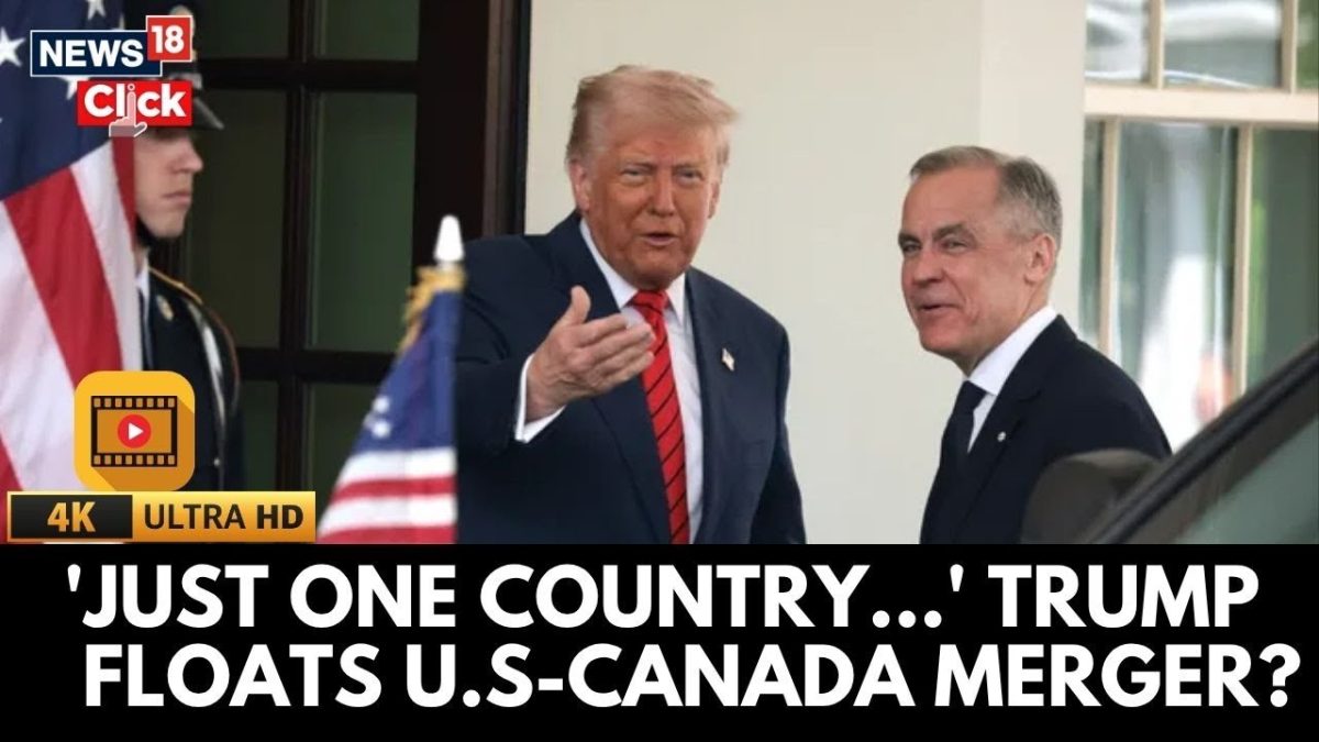 Trump Jokes About US-Canada Merger During Gaza Peace Talks With PM ...