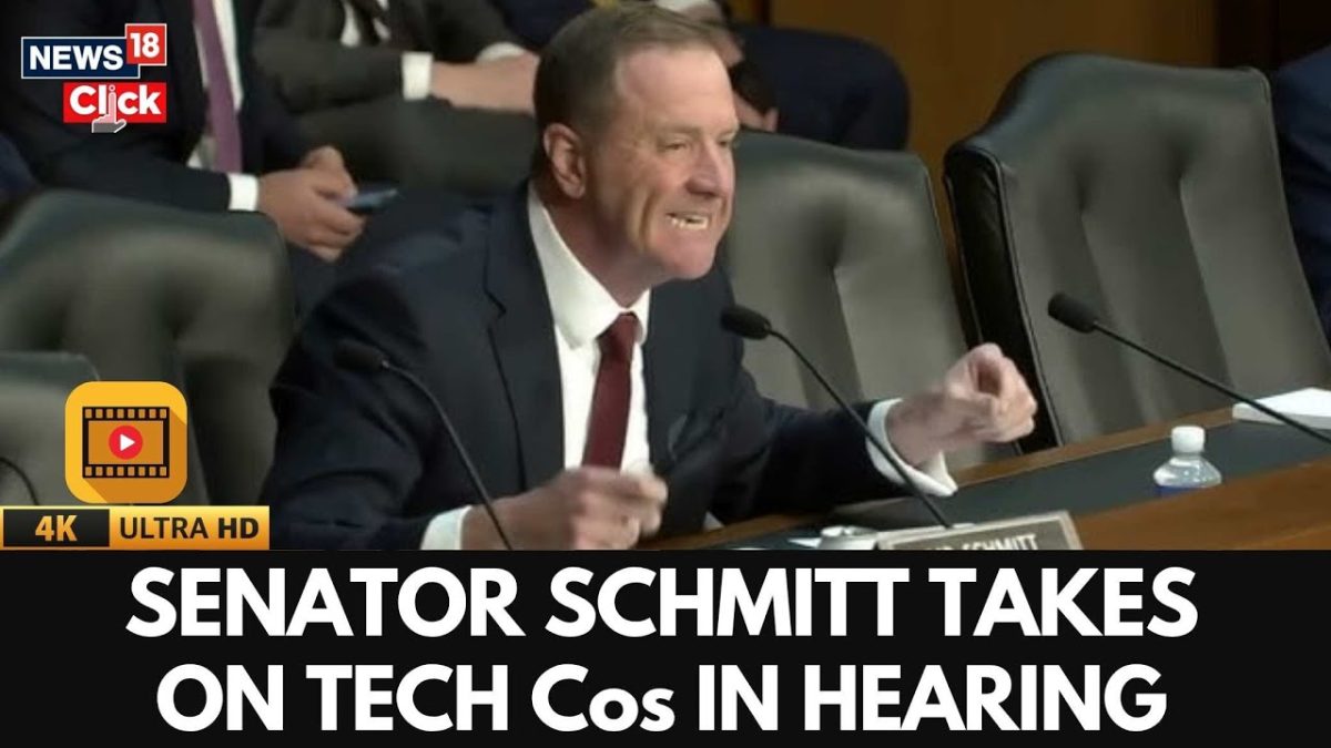 Senator Eric Schmitt Chairs Senate Hearing on Censorship | Big Tech ...