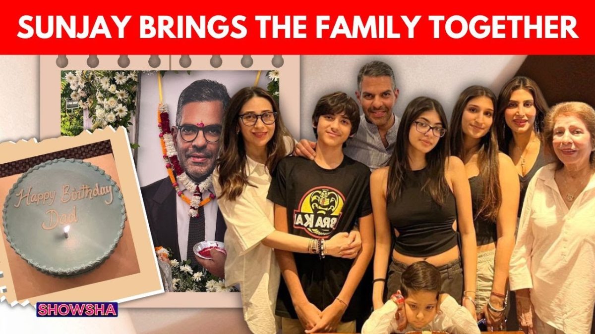 Karisma Kapoor, Kids & Priya Sachdev Kapur Reunite For Sunjay Kapur ...