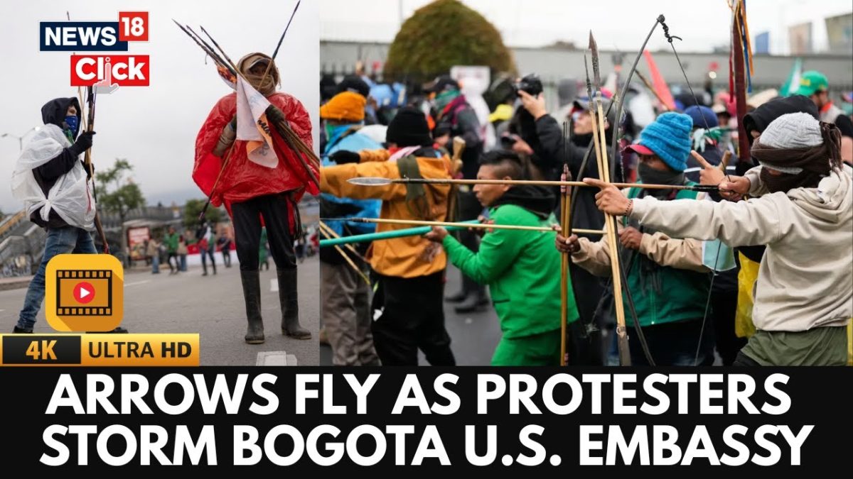 Bogota Protests Turn Chaotic: Explosives, Arrows Used Against Police ...