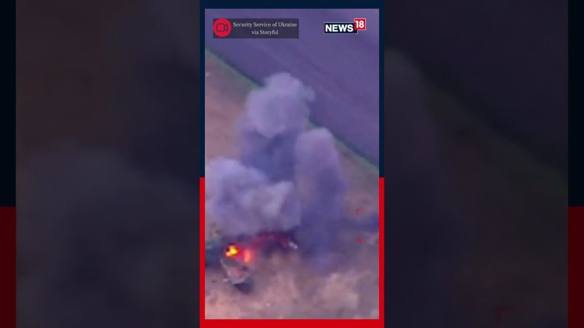 Aerial Footage Released By SBU Shows Moment Two Attack Drones Destroyed ...