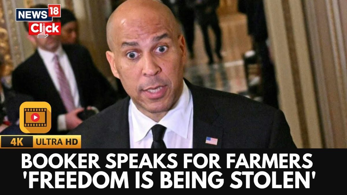Senator Cory Booker Speaks Out for Farmers | "Freedom is Being Stolen ...