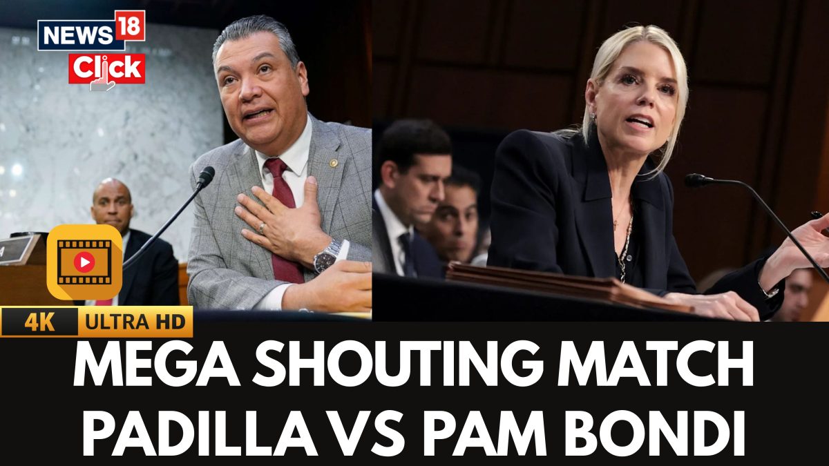 Sen. Alex Padilla Questions AG Pam Bondi on DOJ Controversies - News18