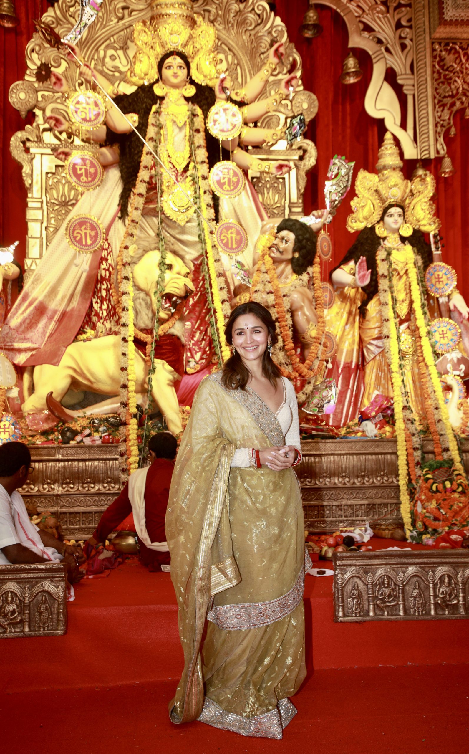 Maha Navami 2025: Alia Bhatt, Rani Mukerji, Kajol Dazzle In Gorgeous Sarees