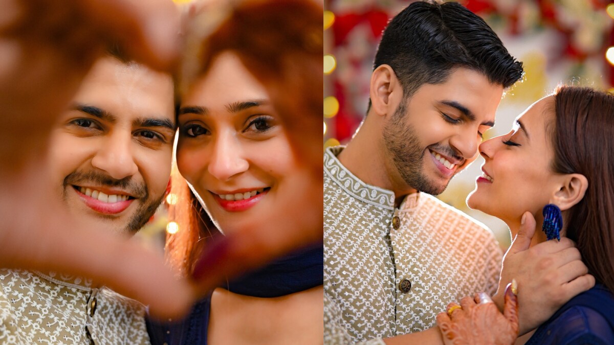 Sara Khan’s First Karwa Chauth Pictures With Krish Pathak Look Straight ...