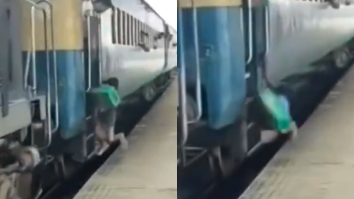 Heart-Stopping Video: Boy Tries To Board Moving Train With Snack Tray ...