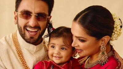 Deepika Padukone And Baby Dua Twin In Custom Sabyasachi Outfits For A ...