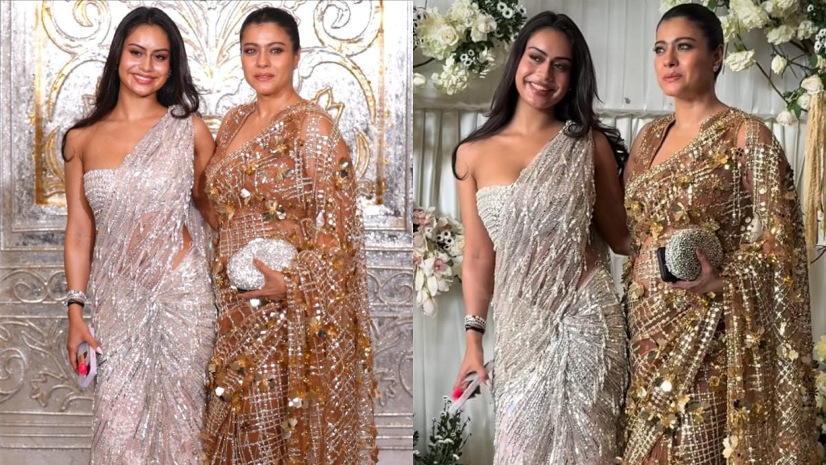 Kajol And Nysa Devgan Dazzle In Gold And Silver At Manish Malhotra’s ...