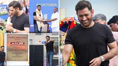MS Dhoni Smashes Sixes In Newly-Built Madurai Stadium, Young Fan ...
