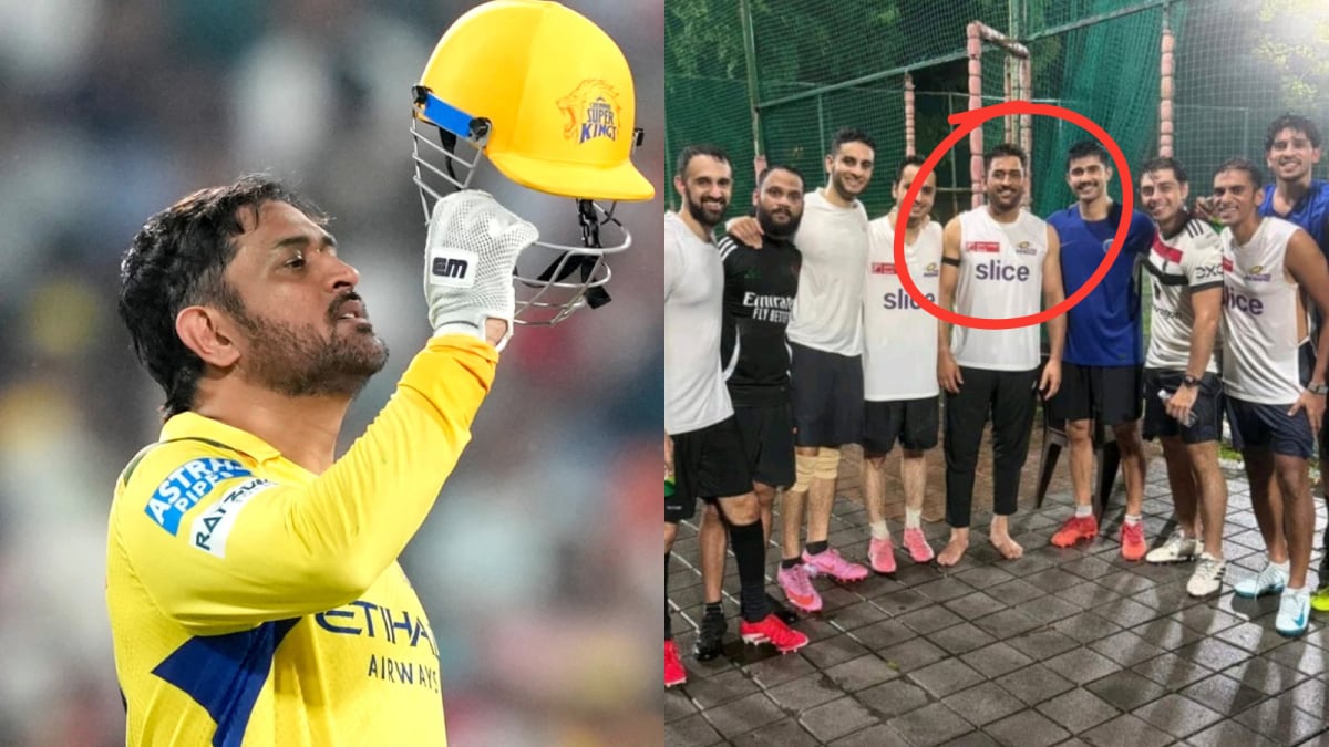 Did MS Dhoni Betray CSK For MI? Fans 'Shocked' Over Viral Photo ...